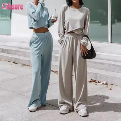 China Wholesale Woman Hoodies Set Autumn and Winter New Fashionable Sports and Leisure Hoodie Set Casual Suit for Woman for sale
