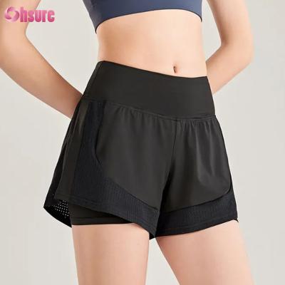 China Women's High Waist Seamless Fitness Workout Shorts Breathable Sports Running Training Jogging Shorts Wholesale for sale