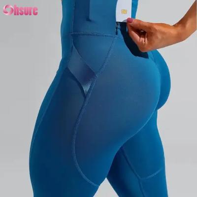 China Wholesale Nylon Spandex High Waist Gym Yoga Pants Butt Lift Workout Tight Fitness Leggings with Elastic for sale