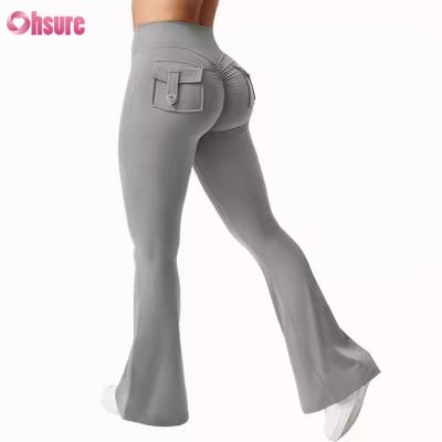 China High Quality Sports Pants Comfortable Versatile Sports Leggings High Waist Pleated Yoga Leggings for Women for sale