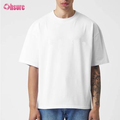 China ODM 220 GSM 100 Cotton Plain Short Sleeve Oversized Mens Thick Tshirt Heavyweight Essentials Blank Custom Logo T-shirt Sport for sale