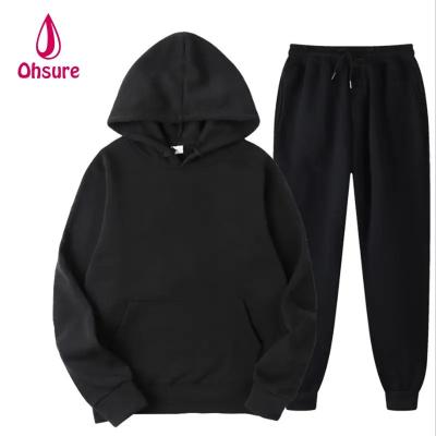 China Loose Casual Sweatsuit Basic Drop Shoulder Oversize Sports Hoodie and Jogger Pants Men Tracksuit Set Women Digital Printing Knit for sale