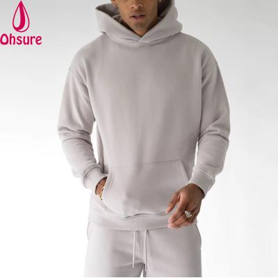 China Heavyweight Casual Hoodie High Quality Fleece Hoodie Solid Color Basic Sweatshirts for Men for sale