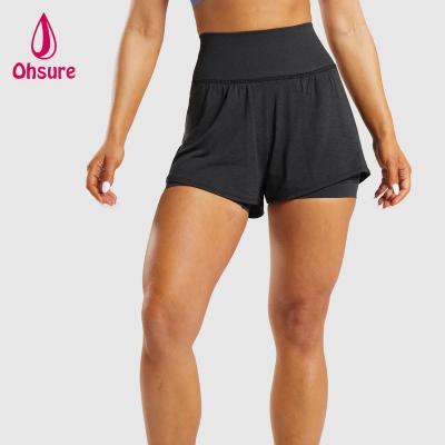 China New Arrive Best Selling Gym Shorts Women High Waist High Quality Ladies Gym Shorts Athletic Apparel Women for sale