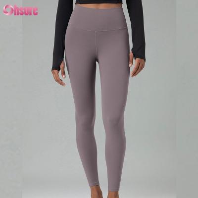 China Recycled Nylon Spandex Blend Eco-friendly Fabric Gym Pants Workout Leggings for Women for sale