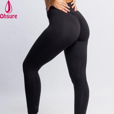 China Hot Push up Elastic Casual Workout Fitness Sexy Scrunch Butt Leggings Womens for sale