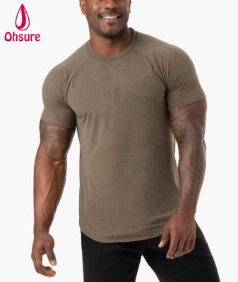 China Lightweight Comfort T Shirt Men Gym Fitness Sportswear Poly Blend Fabric 2022 New Fashion Seamless Stretch Cotton Gym Clothes for sale