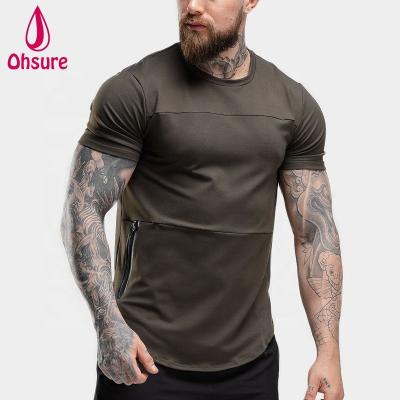 China Wholesale Breathable Athleisure Plus Size T-shirt Custom Short Sleeve Tee Fitness Men T-shirt for sale