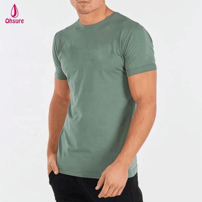 China Hot Sales Sports Men T Shirt 95% Cotton 5% Spandex Training t Shirt Lifestyle Top Mens Short Sleeve Gym Tee for sale