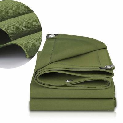 China Litong Customized Lightweight Waterproof Organic Silicon Canvas Tarp for Outdoor Tent for sale