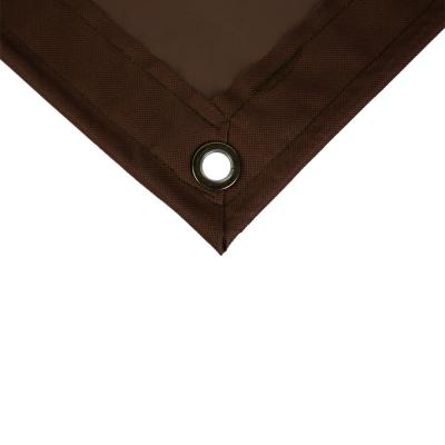 China Litong Brown Oxford Coated Tarps for Outdoor Use With Competitive Price Multi-usage Tent Bag for sale