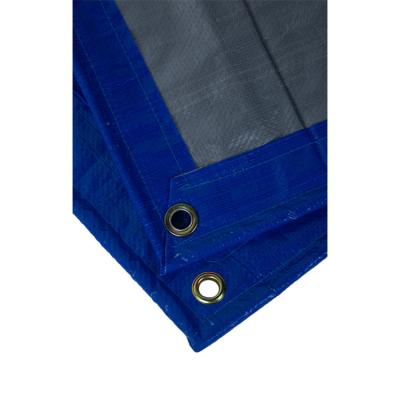 China Litong Blue-silver PE Tarpaulin Lightweight Cargos Cover Blue-orange Luggage Bag 150gsm Waterproof Tarps for sale