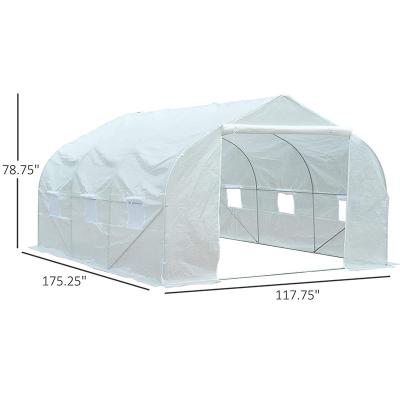 China Agricultural Greenhouses Pvc Tarpaulin Gardening Plant Transparent Tarpaulin Manufacturer Poly Tunnel for sale