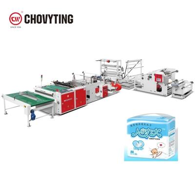China High Quality Low Cost PE Plastic Drawstring Carry Baby Diaper Bag Making Machine for sale