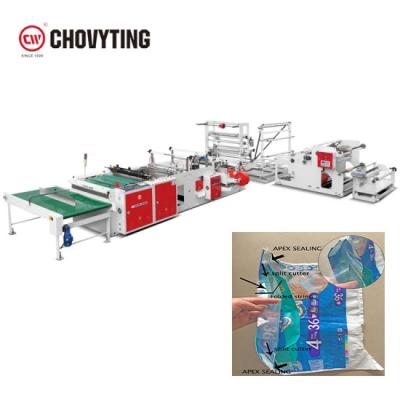 China 60pcs/min PE Side Seal Bag Making Machine For Diaper Packaging for sale