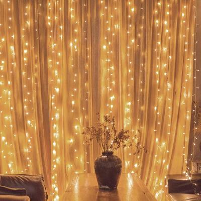 Cina / LED Copper Wire Curtain Light USB Waterfall Light Christmas Decorations Atmosphere Bedroom Lights in vendita