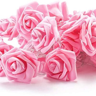 Cina Holiday Light USB Artificial Flower Rose Led String Flower Lights with Remote Control for Garden Home Valentine Decorative Lighting in vendita