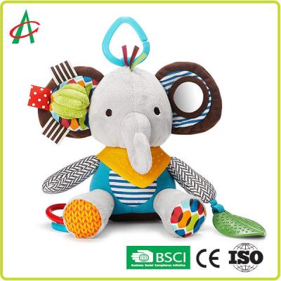 China 6 Dierlijk de Pluchespeelgoed van de duimbaby, het Stuk speelgoed van de Olifantsrammelaar Verklaard Ce Te koop