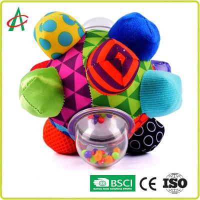 Cina norma morbida eccellente del tessuto CPSIA della peluche della palla di crepitio del bambino di 25cm in vendita