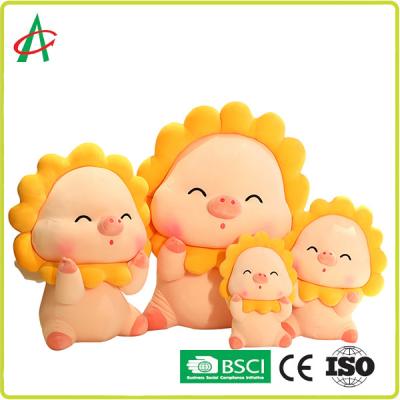 China Varkenspluche Toy Doll Pillow Sun Shape Toy Bed Super Soft Plush Toy Holiday Gifts Te koop