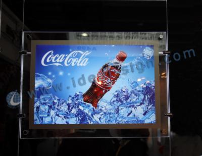 中国 水晶アクリルの細い LED の印は広告のための壁に取り付けられた屋内に乗ります 販売のため