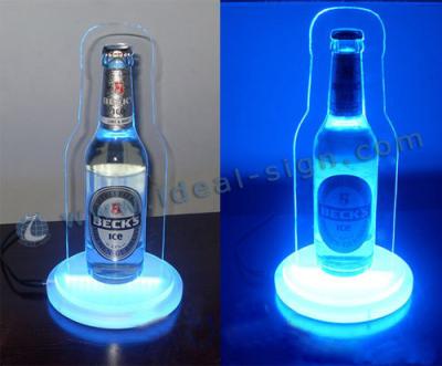 Cina L'esposizione della bottiglia del liquore del LED/bottiglia acriliche Glorifier ha personalizzato il logo a incisione laser in vendita