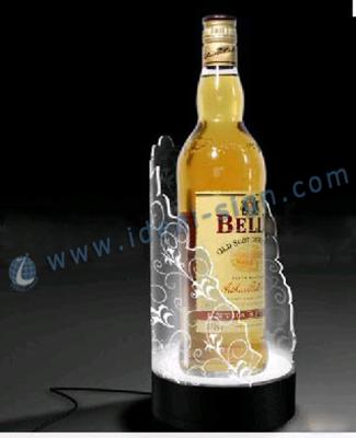 Cina Espositore della luce della bottiglia del liquore e dell'acqua, logo di seta di stampa in vendita