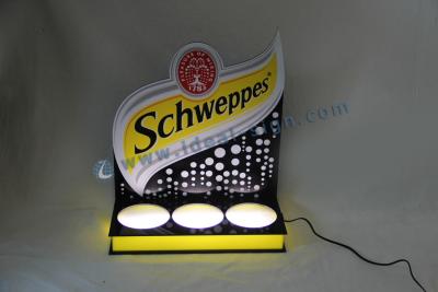 Cina Acrilico d'ardore dello scaffale di esposizione della bottiglia del liquore di Schweppes per le vendite al dettaglio in vendita