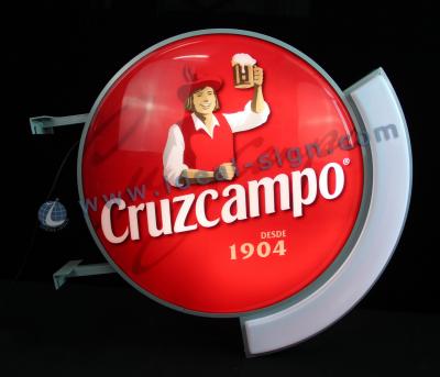 China Geleide Vacuüm die van het douane het Vacuüm Gevormde Teken Cruzcampo de Lichte Druk van de Dooscymk Zijde vormen Te koop