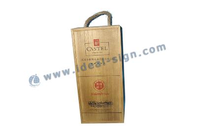 Cina Pino di legno rispettoso dell'ambiente dei contenitori di regalo del vino con la dimensione di 35x12x10cm in vendita