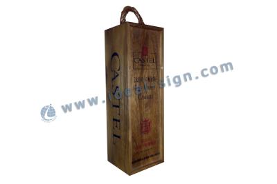 Cina Paulownia di legno durevole riciclabile dei contenitori di regalo del vino per la pubblicità in vendita