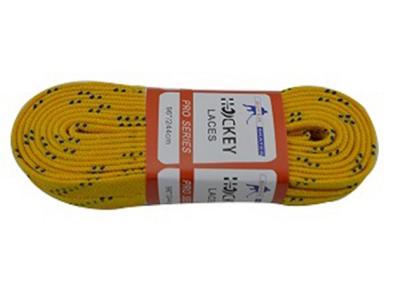 Cina La velocità pattina pizzi gialli al neon dell'hockey intrecciati ha incerato anti abrasivo impermeabilizza in vendita