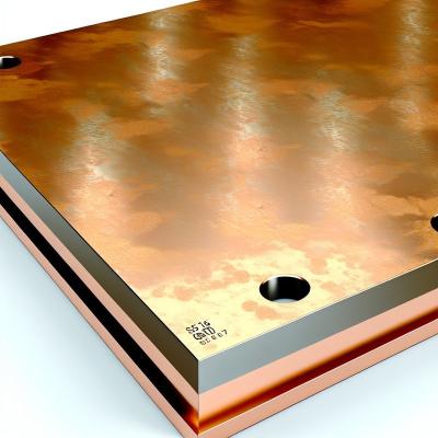 Cina SA516 Gr.70 Materiale di base Placca d'acciaio placcata con materiale metallico placcato in rame per una resistenza ottimale e resistenza alla corrosione in vendita
