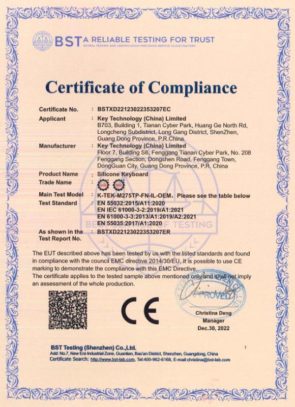 CE - Key Technology ( China ) Limited
