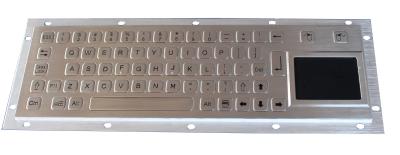 Cina Tastiera industriale spazzolata del metallo del chiosco IP65 con il touchpad, supporto del pannello posteriore in vendita