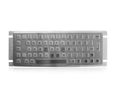 Cina Chiosco industriale Mini Stainless Steel Metal Keyboard con USB ed il montaggio di pannello posteriore in vendita