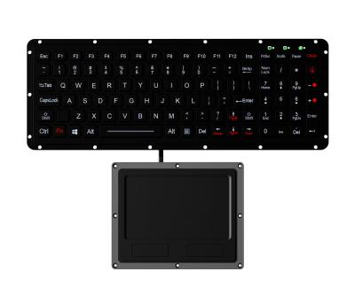 中国 102 キー IP65 シリコンゴム 軍事キーボード 頑丈なタッチパッド 販売のため