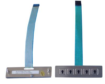 Cina IP65 5 chiude a chiave la tastiera industriale del metallo con le dimensioni 100 * 25mm del regolatore elettronico in vendita