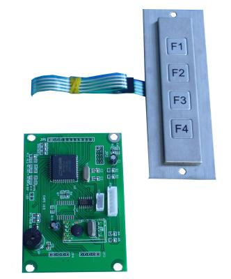 Cina La tastiera industriale del metallo del supporto del pannello posteriore con 4 chiavi, gradua 110.0mm x 24.0mm secondo la misura in vendita