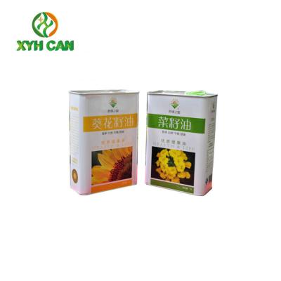 Cina Olive Oil Tin Can del commestibile quadrato vuoto di forma 2.5l Tin Box Packaging in vendita