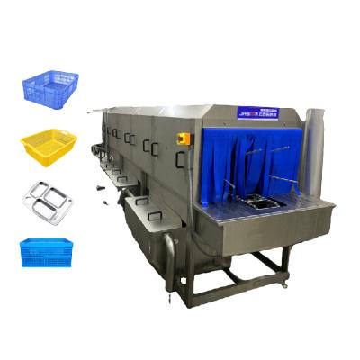 China Full Automatic Industrial Pan Tray Turnover Box Plastic Pallet Basket Crate Washer Washing Machine for Sale for sale