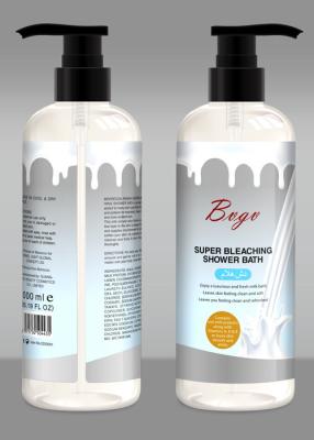 Chine Le liquide de lait de certificat de GMPC savonnent la douche lisse soyeuse de peau frottent le gel à vendre