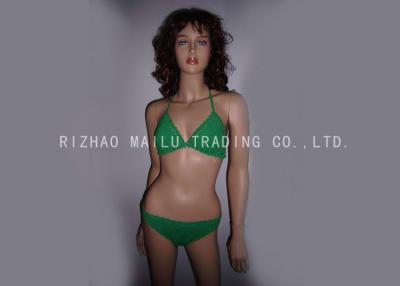 Cina La frangia del triangolo lavora all'uncinetto il collo a V in due pezzi del costume da bagno lavora all'uncinetto il bikini brasiliano in vendita