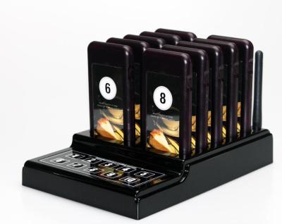 China 433.92MHZ sistema de pager de longa distância sem fio com 10 pagers para restaurante, café, bar e assim por diante à venda