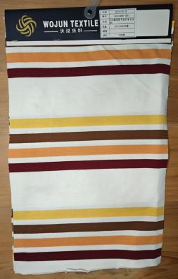 China Skin-Friendly Comfortable And Healthy Smooth Striped Knit Fabric For T-Shirt for sale