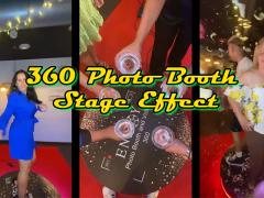 4 사람들 360 사진 부스 100 센티미터 115 센티미터 360 카메라 사진 부스 빛깔 스트립 라이트