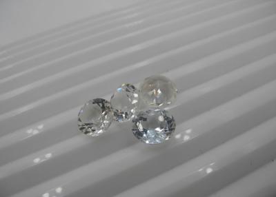 Chine Pierre gemme 3mm blanche sans couleur 0.12cts de topaze pour l'arrangement de bijoux à vendre