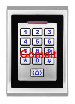 Cina Capacità autonoma 80 X.25 X 120mm degli utenti del controllo di accesso 8000 della tastiera RFID del metallo in vendita