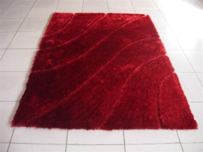Китай Ковер простой но Non-тускловатой кучи шелка 2400G/SQM 4 CM полиэфира конструкции длинней Shaggy продается