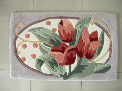 Китай Циновка 50x80CM Handtufted традиционного цветка акриловая продается